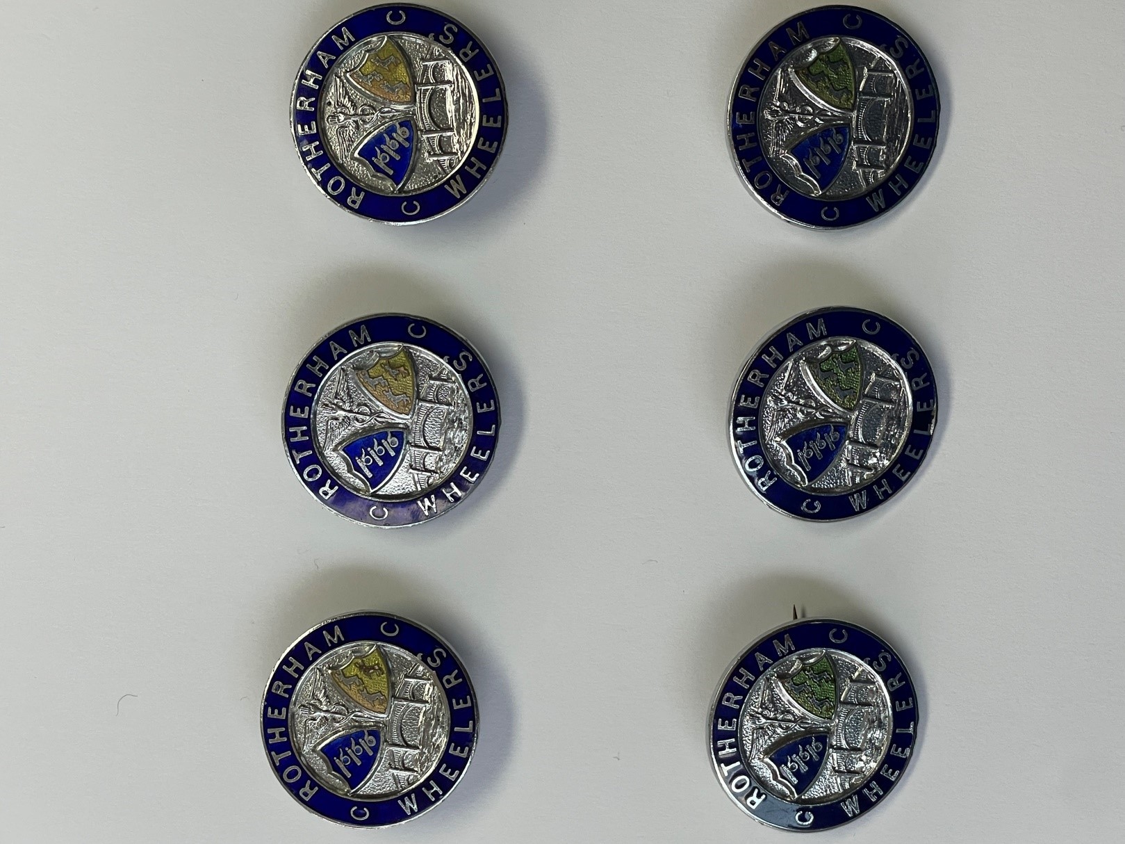 Lapel badges for sale - Rotherham Wheelers CC